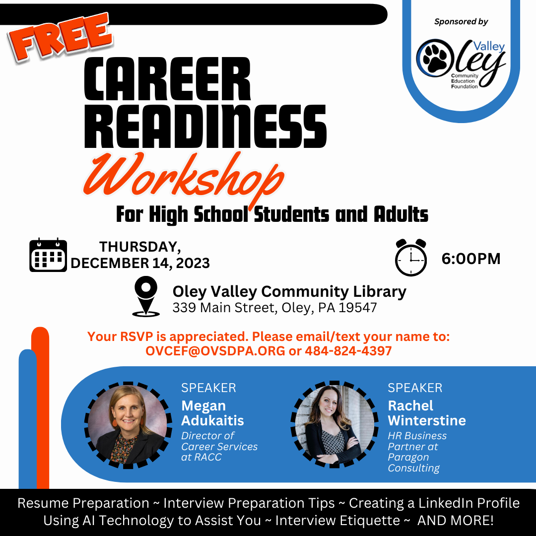 Career Readiness Workshop: December 14, 2023