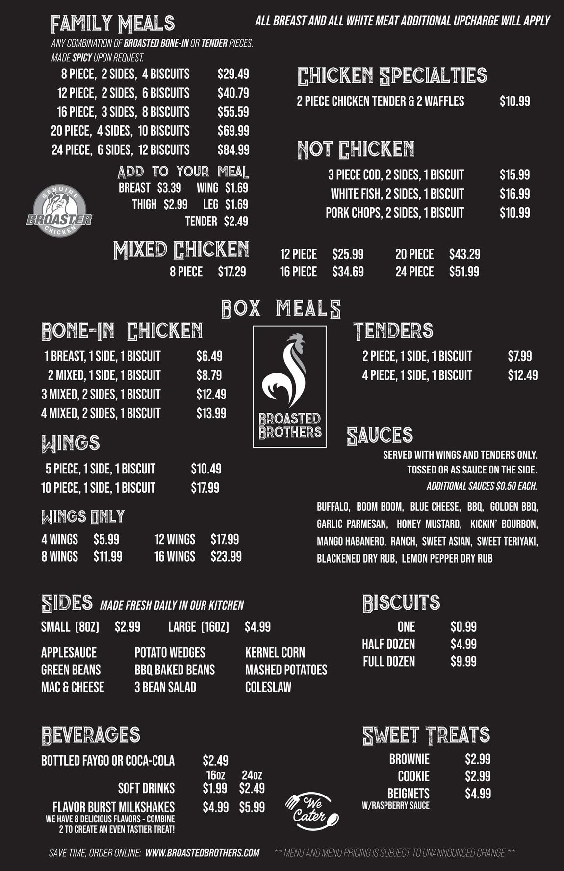 Finger-licking chicken / Broasted Brothers / Plymouth, MI