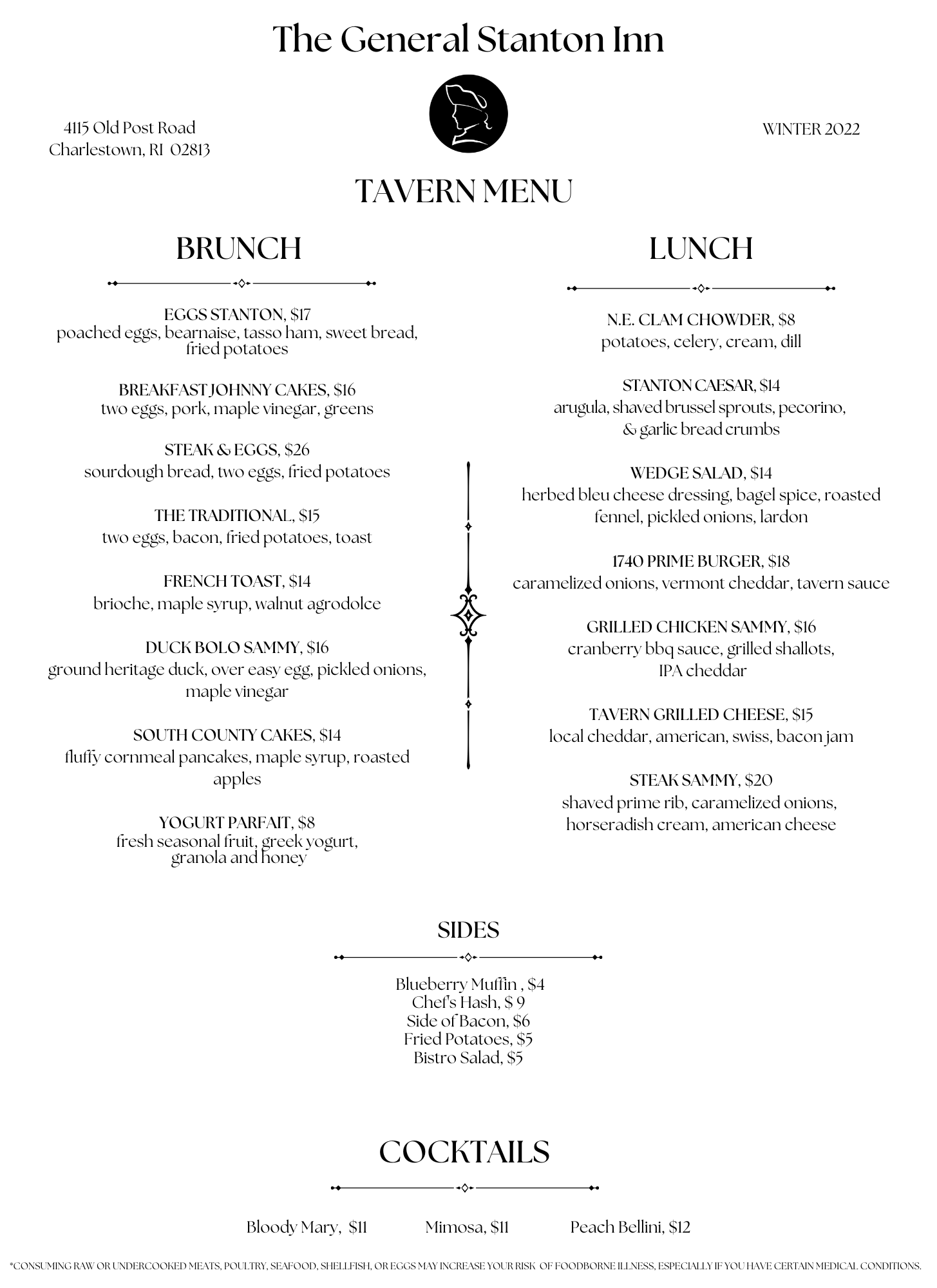 Dining | GENERAL STANTON INN | Colonial Inn by the Beach