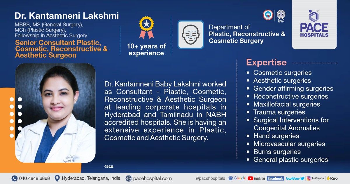 Dr. Kantamneni Lakshmi – Best Plastic & Cosmetic Surgeon in Hyderabad