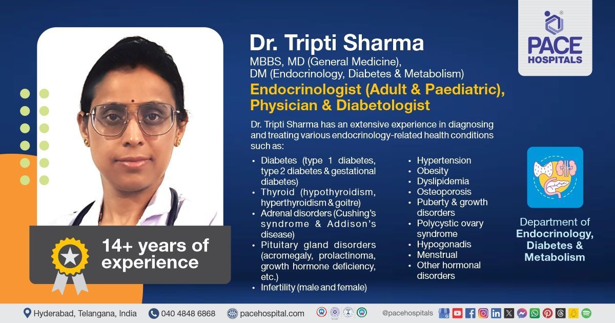 Dr. Tripti Sharma - Best Endocrinologist in Hyderabad, India