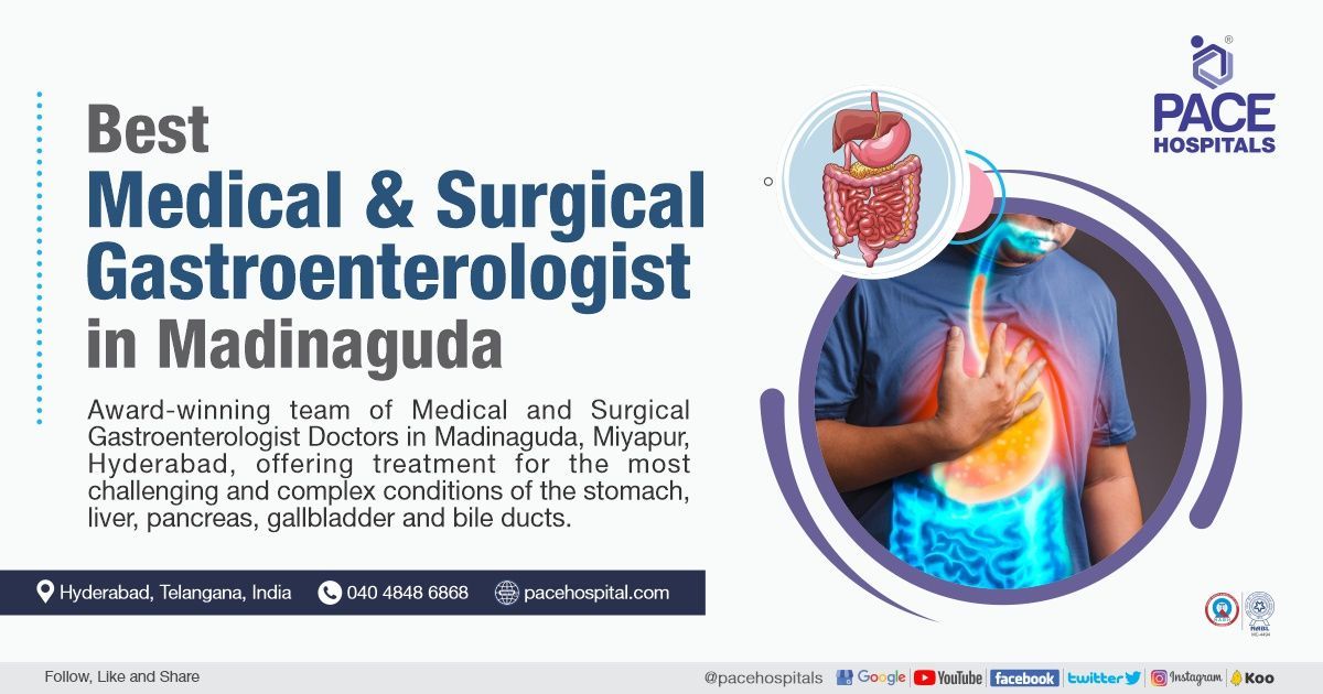 Best Gastroenterologist in Madinaguda, Miyapur, Hyderabad; GI Doctors