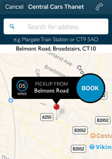 Taxi bookings | Central Cars, Margate