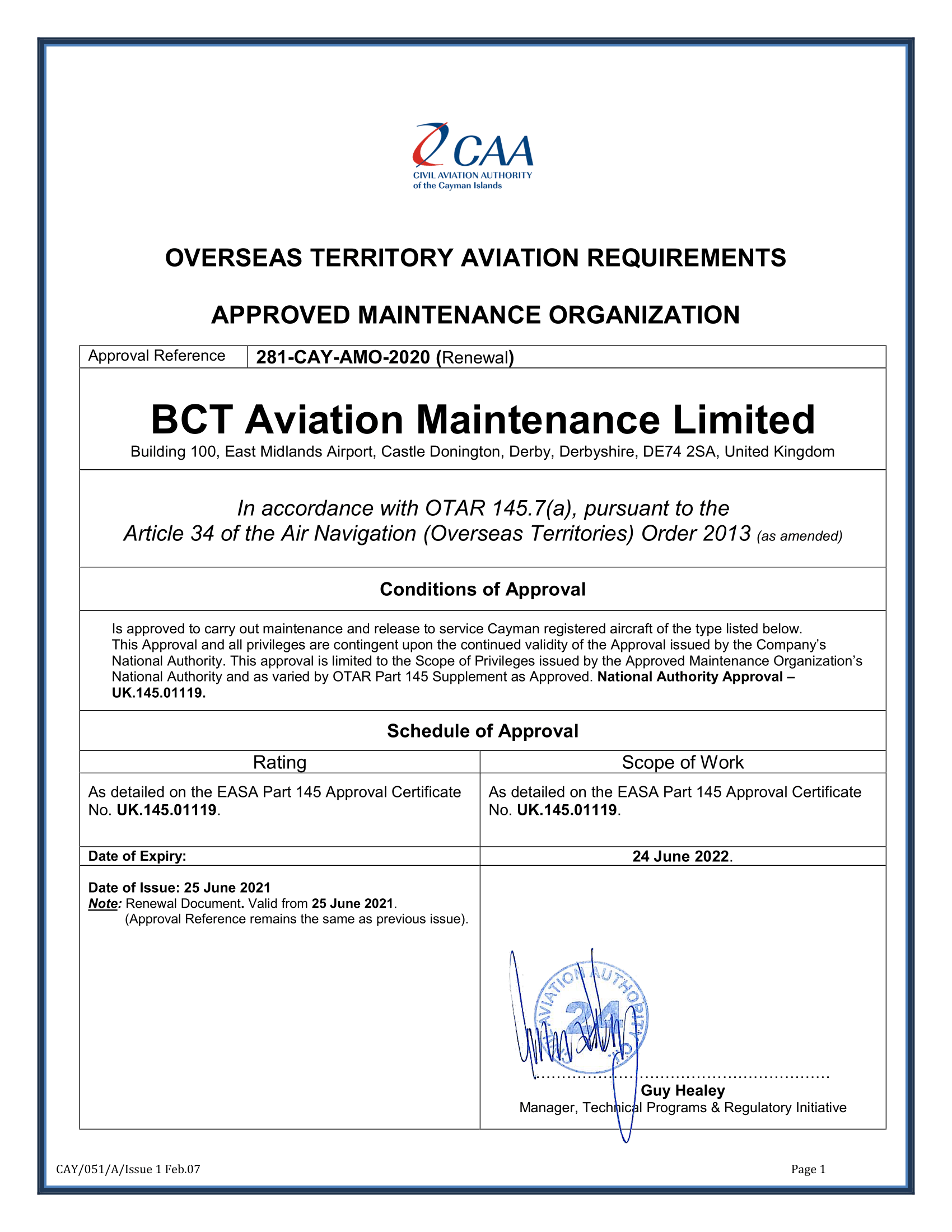 BCT Aviation Maintenance Ltd