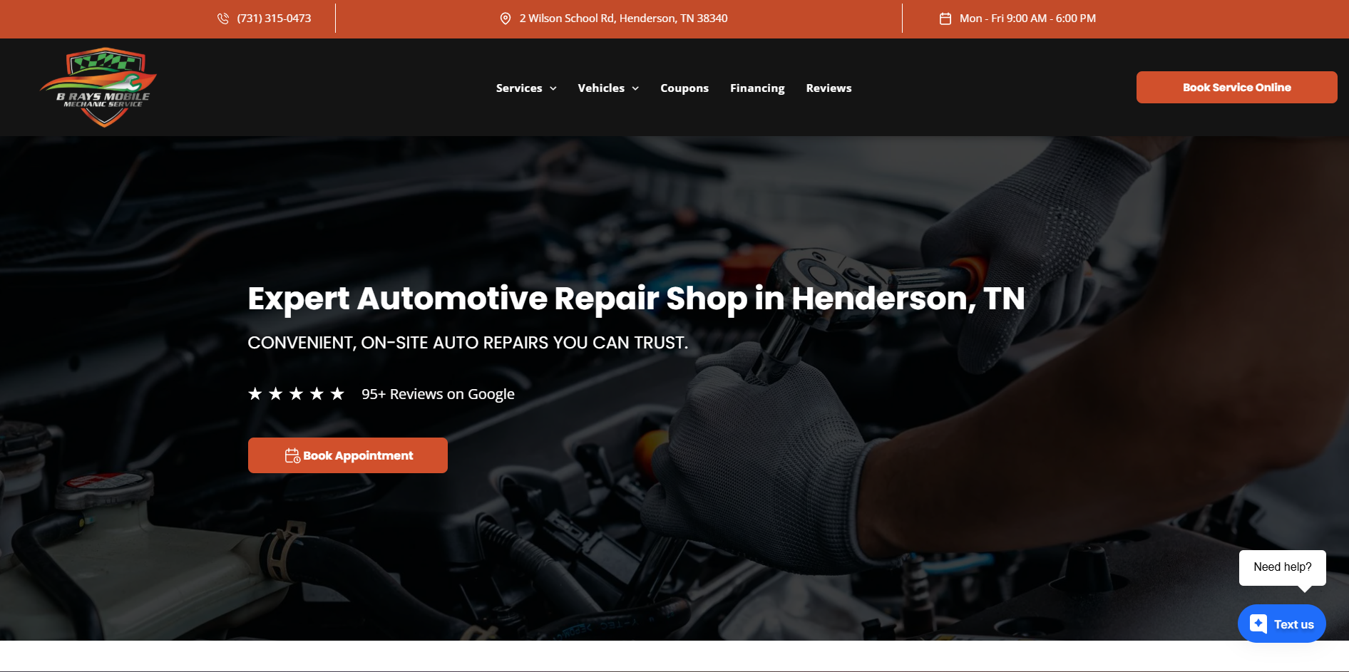 Auto Repair in Henderson, TN | B RAY’S MOBILE MECHANIC SERVICE