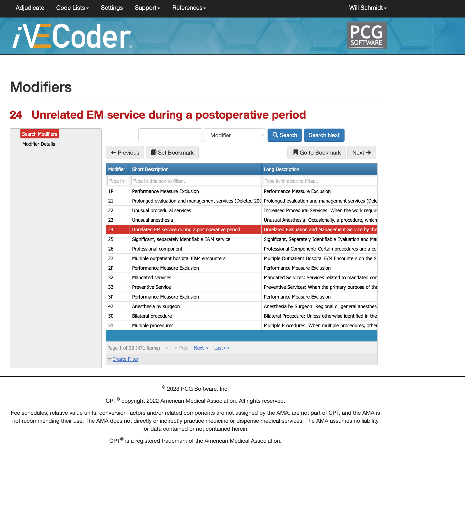 Modifier 24 Description And Examples