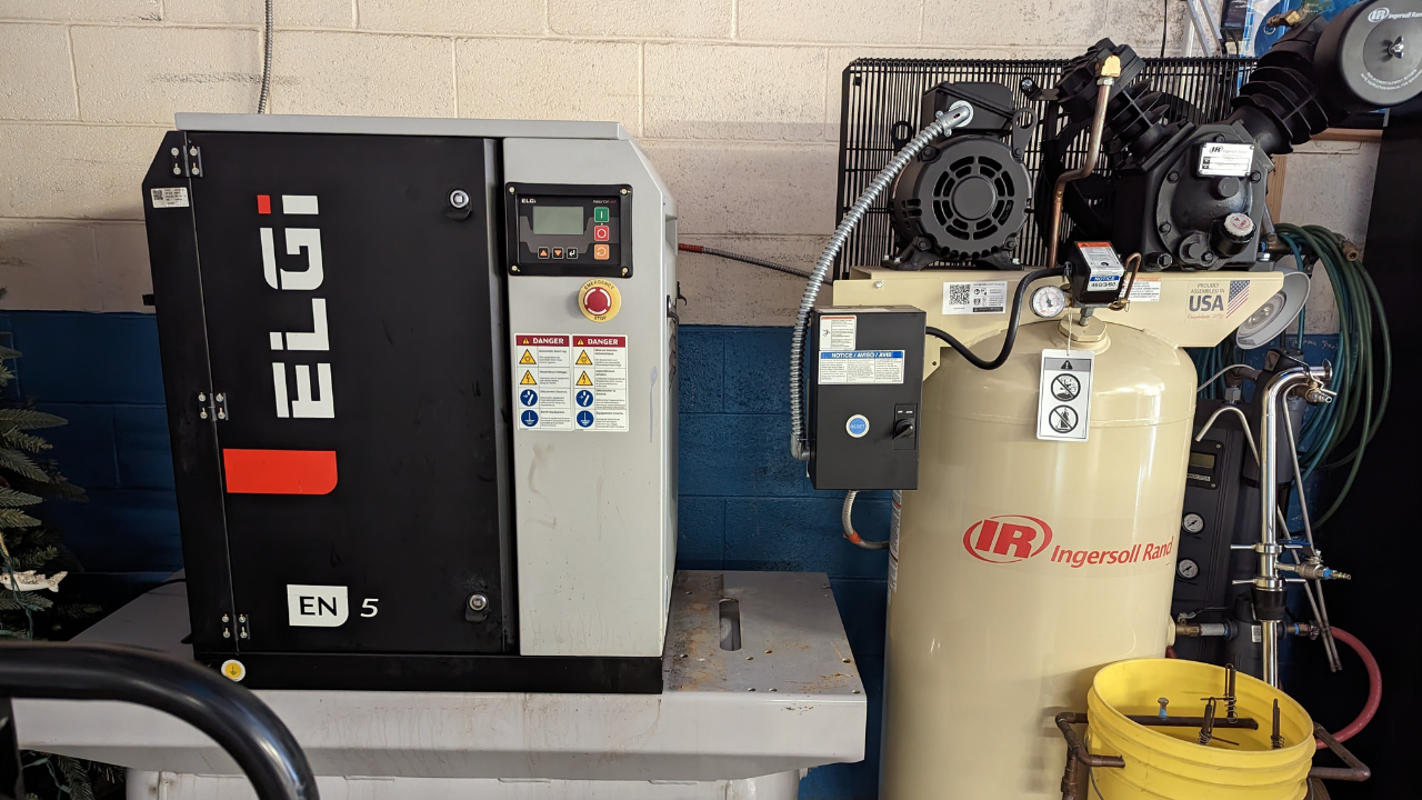 New Elgi EN Series Air Compressor & Plastering Walls at the Mill