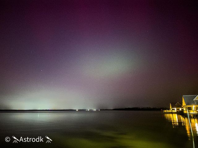 Orange Aurora Borealis