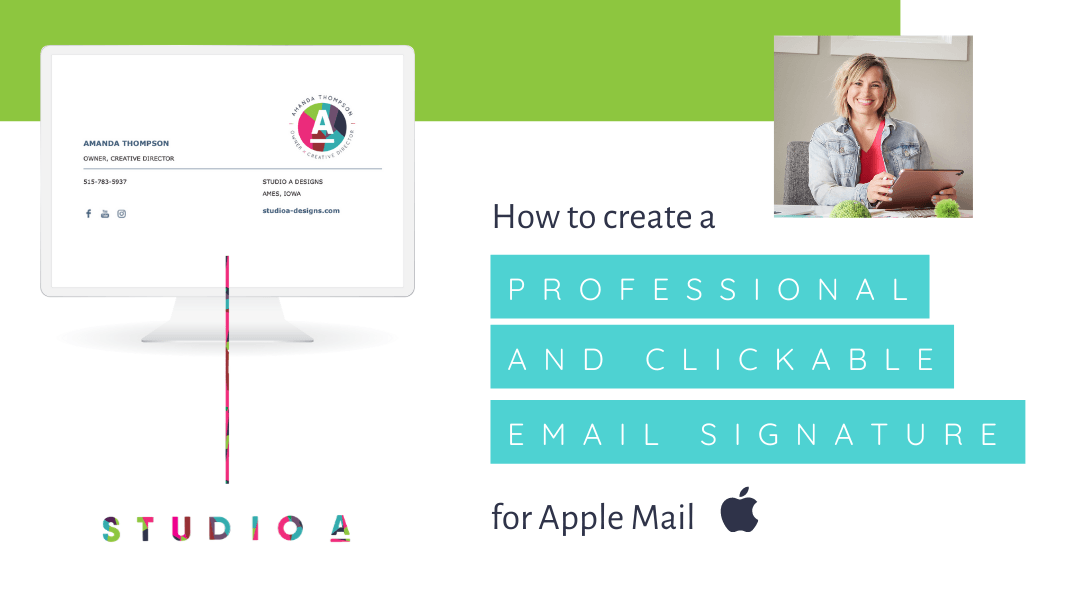 How to create a professional, clickable email signature.