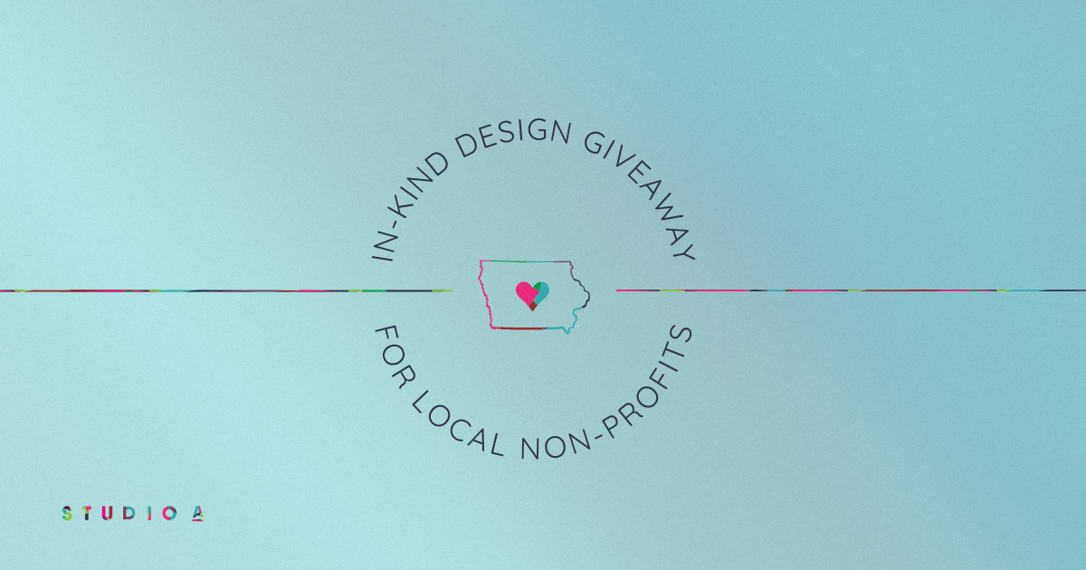 Studio A Designs | In-Kind Design Giveaway Program