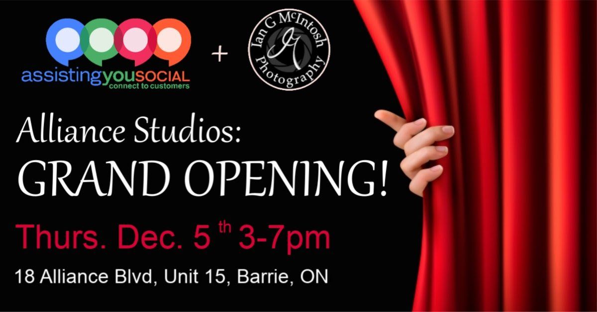 Welcome to Alliance Studios!