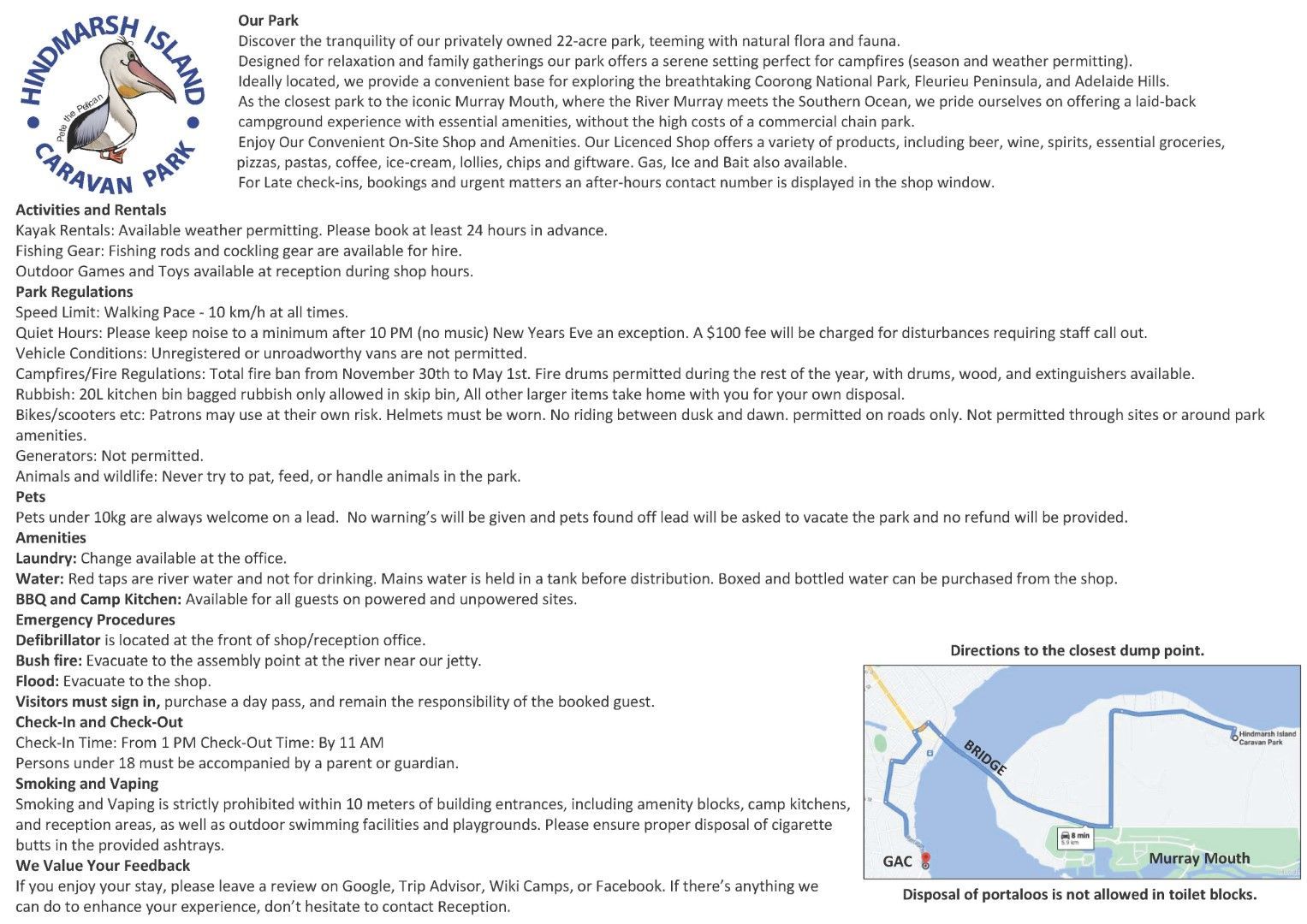 Hindmarsh Island Caravan Park - Hindmarsh Island, SA - Tourist Bookings