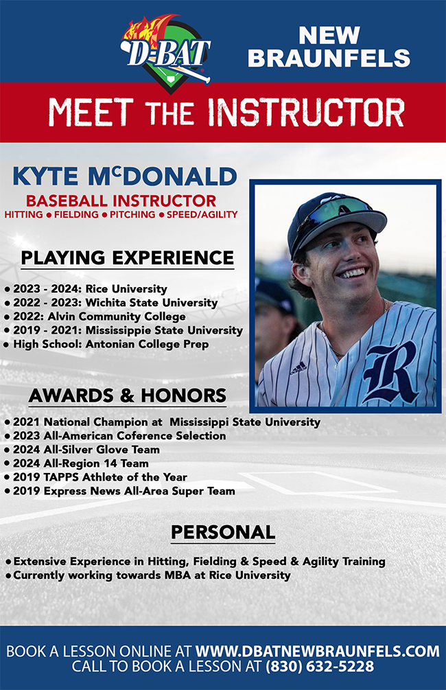 Baseball & Softball Lessons | D-BAT New Braunfels | New Braunfels, Texas