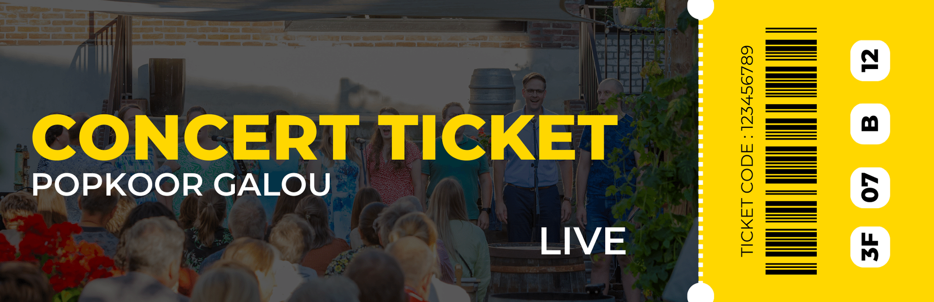 Tickets voor het Galou concert