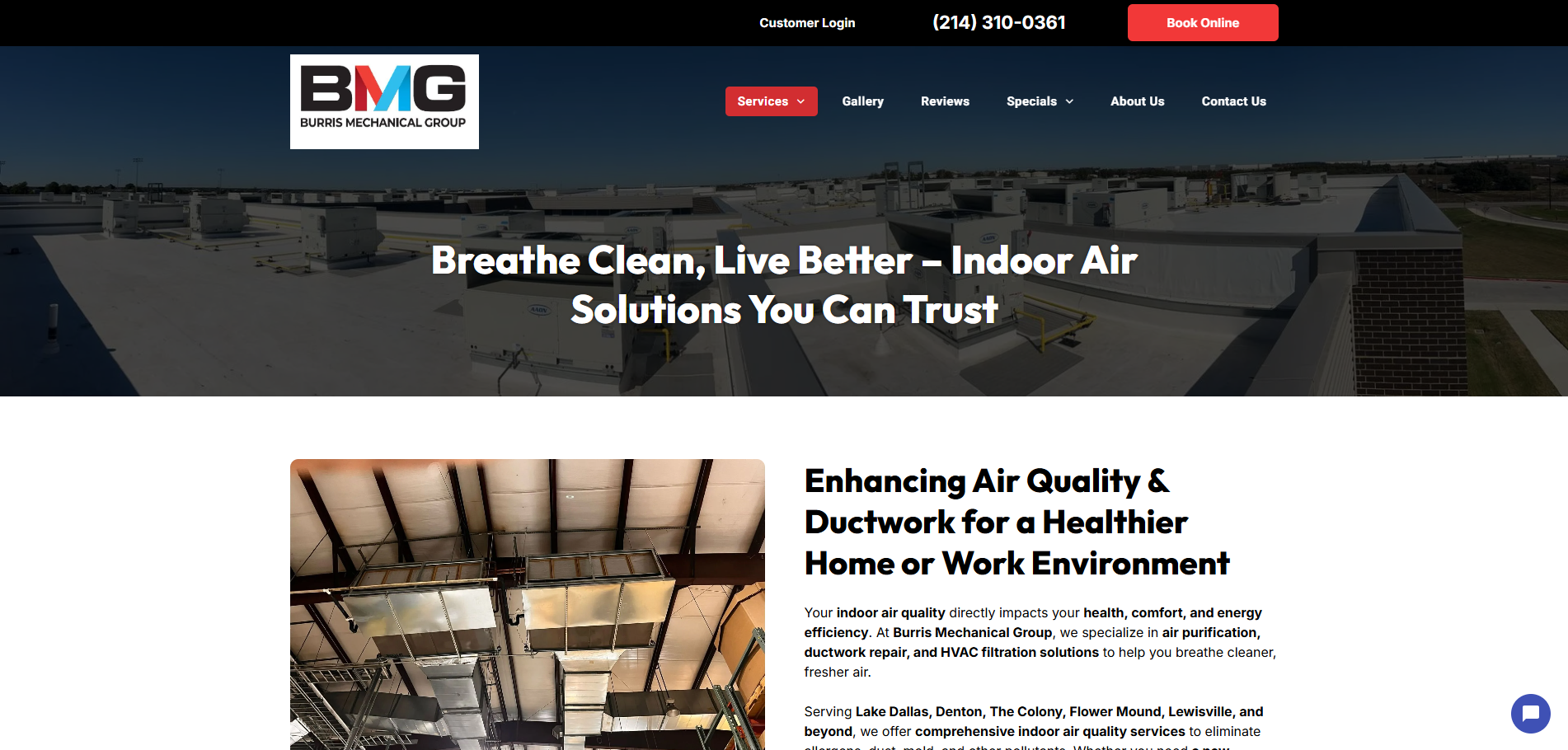 Air Quality | Lake Dallas, TX | Burris Mechanical Group