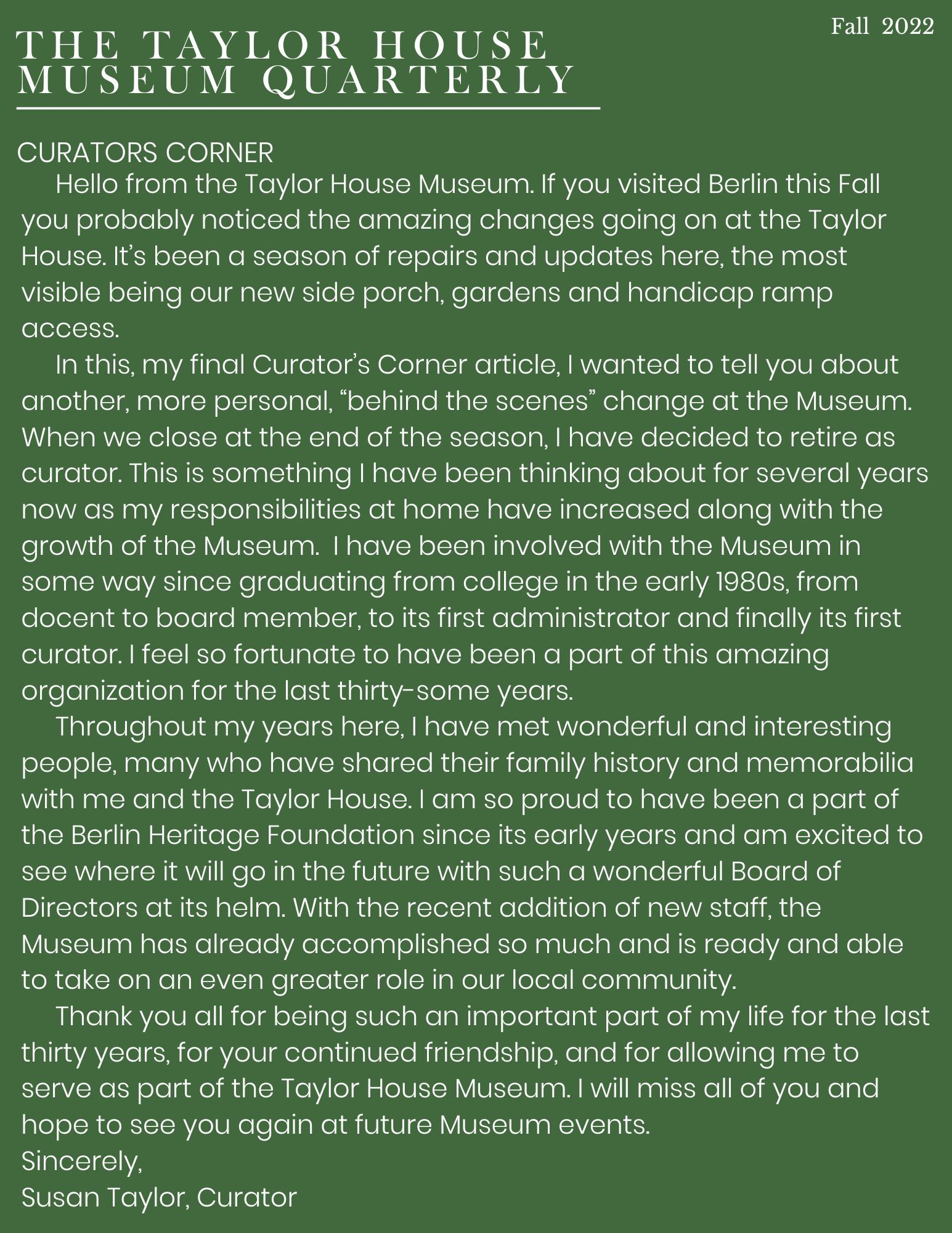 HOME [www.taylorhousemuseum.org]