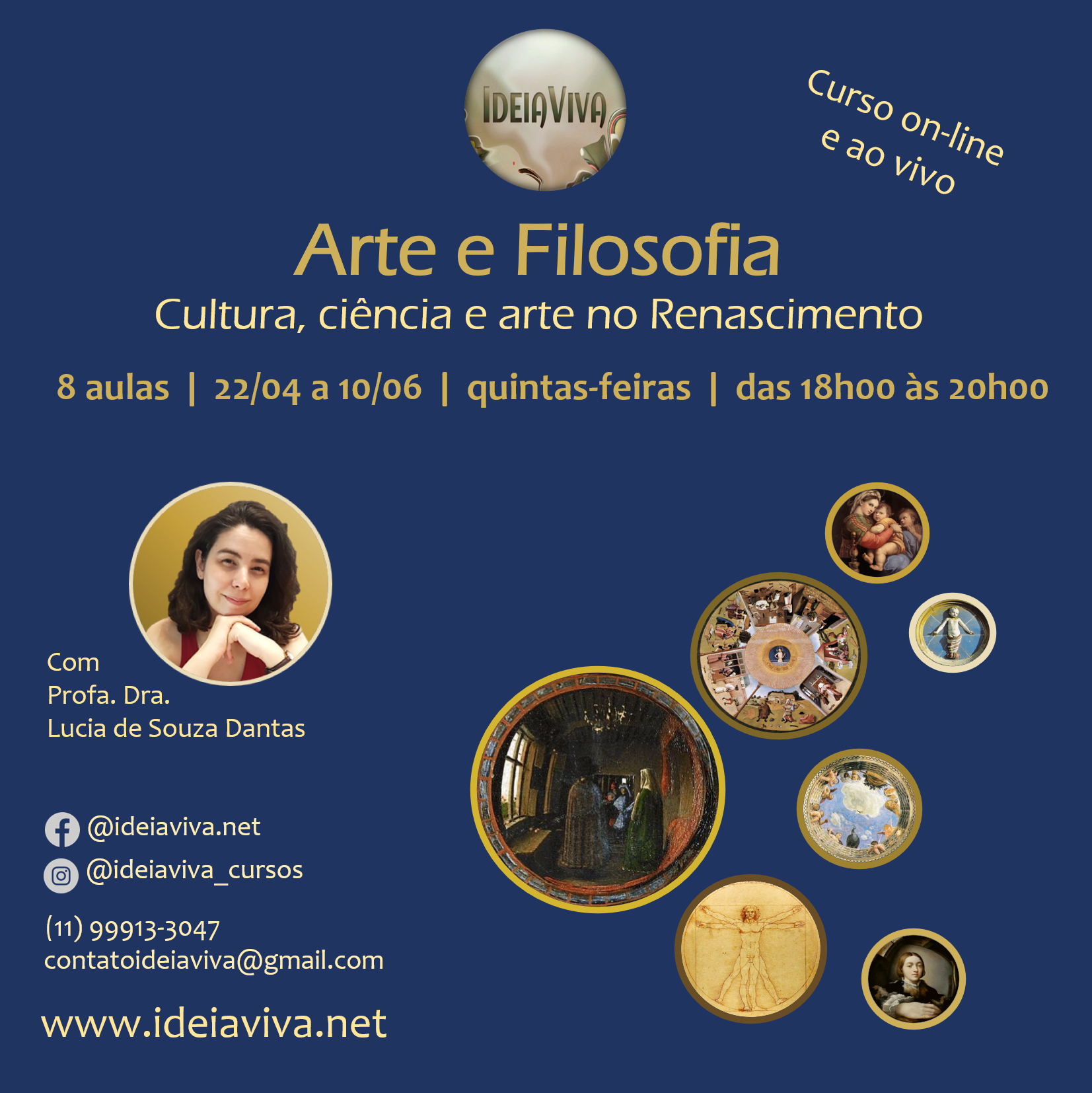 Arte e Filosofia do Renascimento | IDEIAVIVA CURSOS E LIVROS