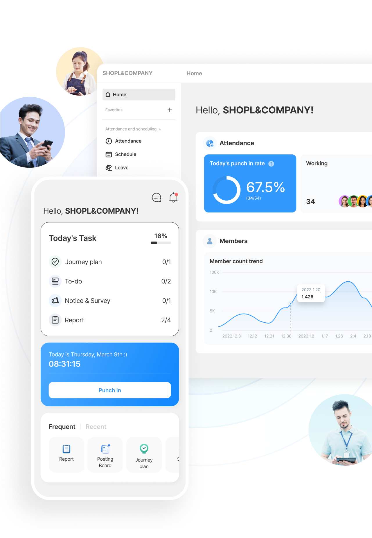 Streamline management of teams and tasks | Shopl