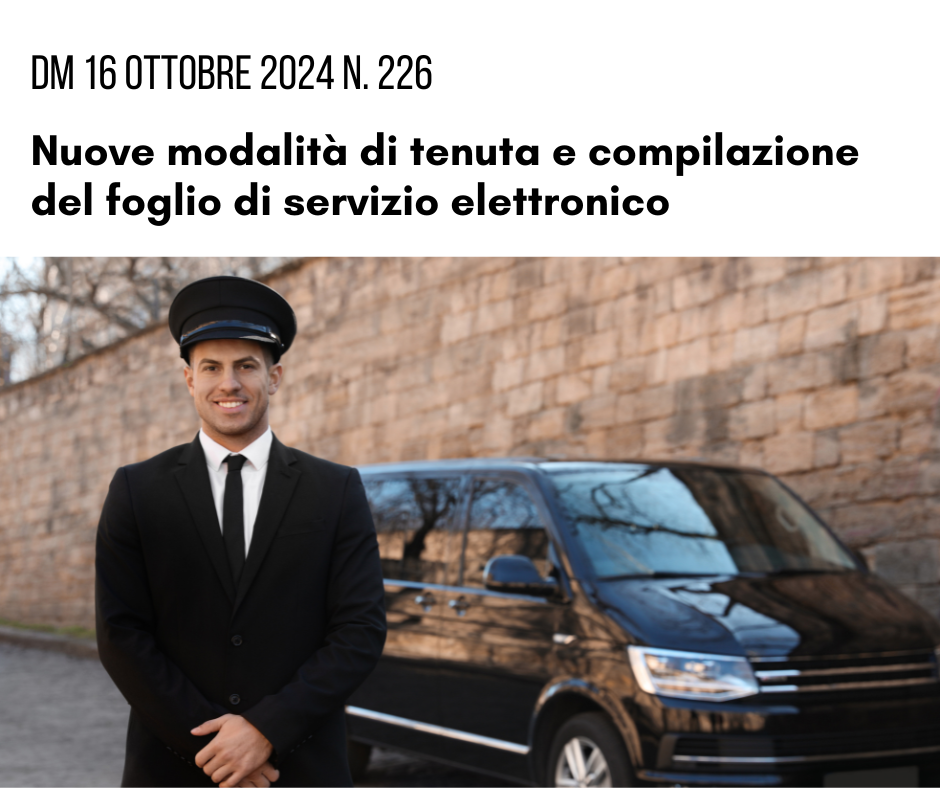 NCC: le nuove modalità di tenuta e compilazione del foglio di servizio elettronico