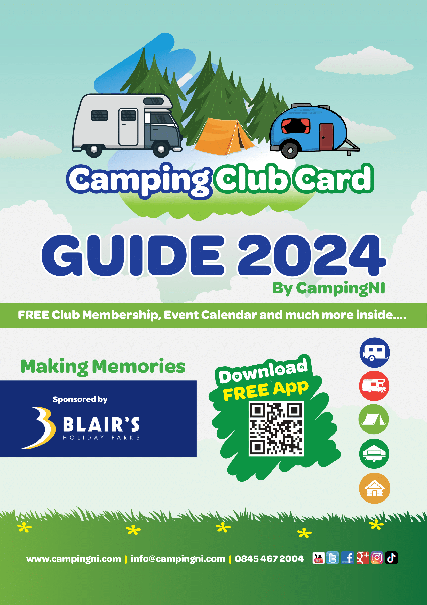 Calendar Advertising | Camping Club Card by CampingNI