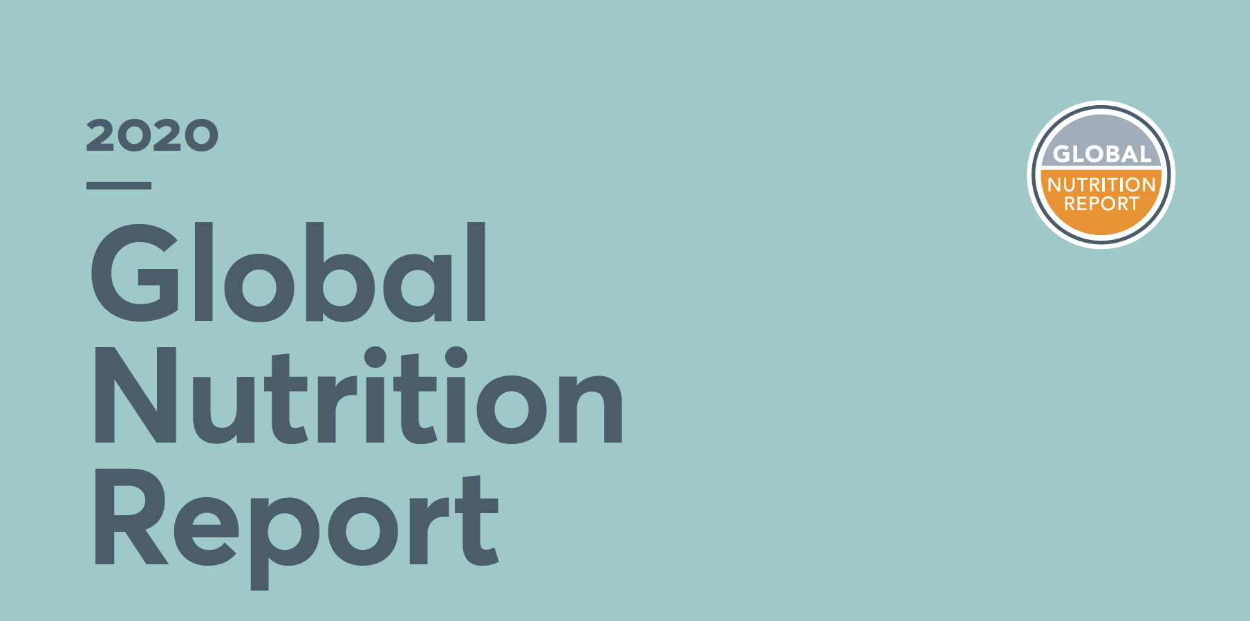2020 Global Nutrition Report Released