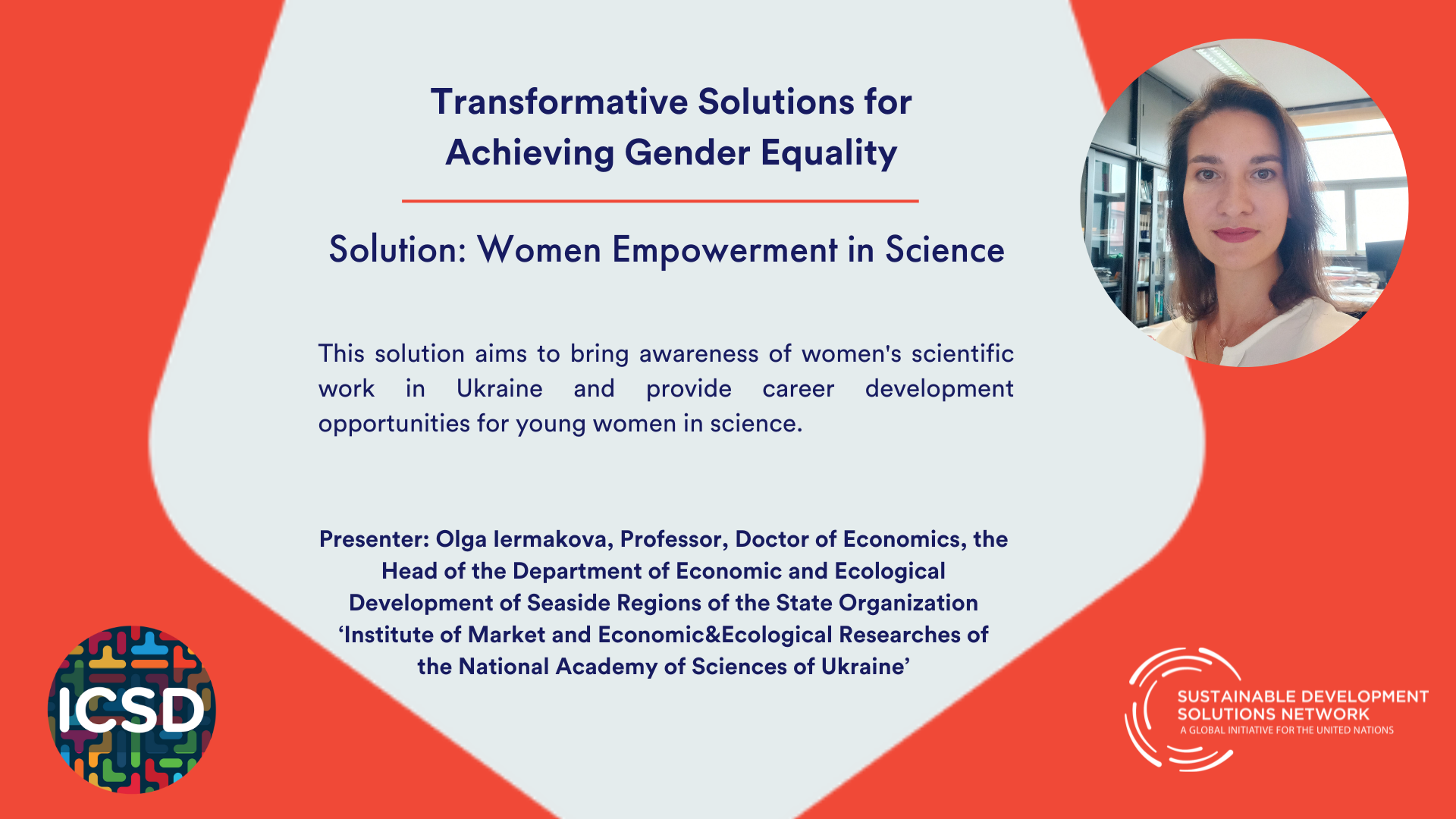 Transformative Solutions for Achieving Gender Equality ICSD Special Session