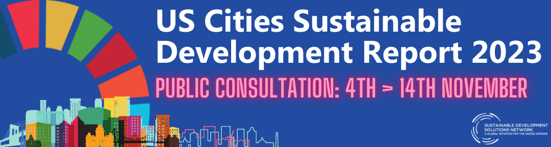 Public Consultation: US Cities Sustainable Development Report 2023