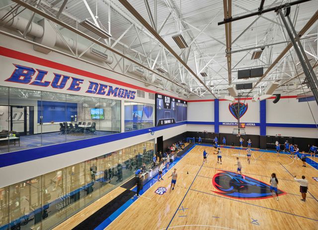 College Basketball Practice Court
