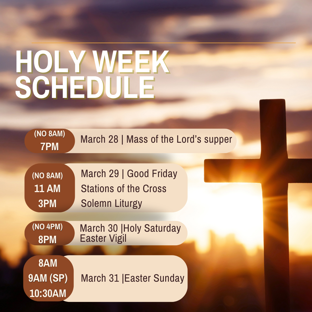 Holy Week Masses