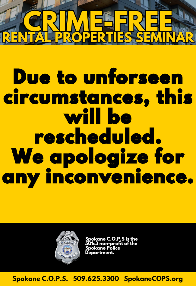 Spokane C.O.P.S. Crime free Rental Property