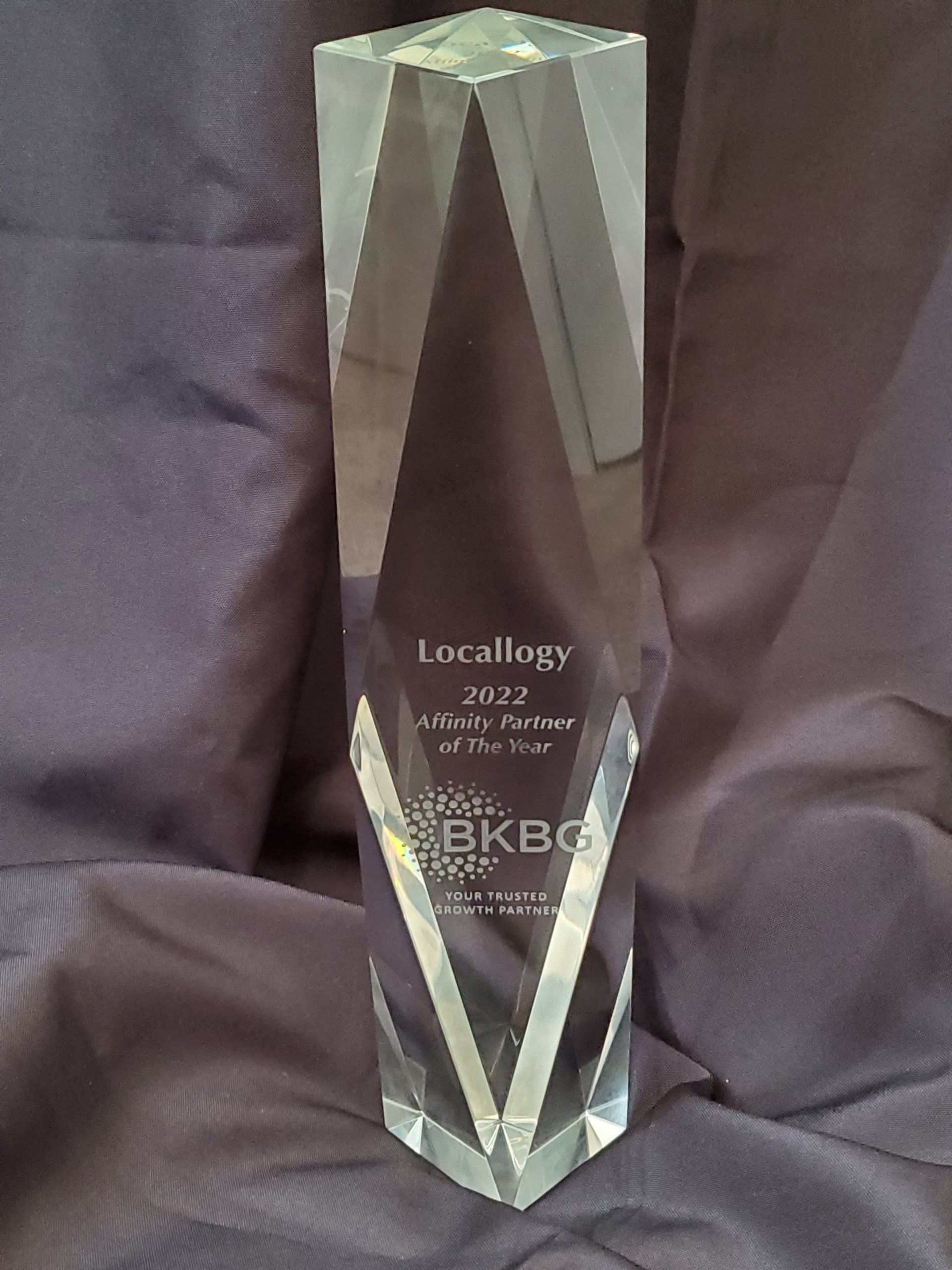 Locallogy Receives Affinity Partner of The Year Award from Bath and ...
