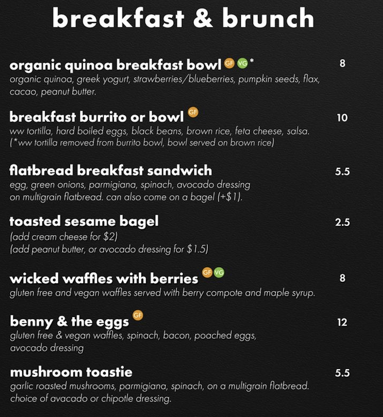 Menu - North Bay Healthy Food