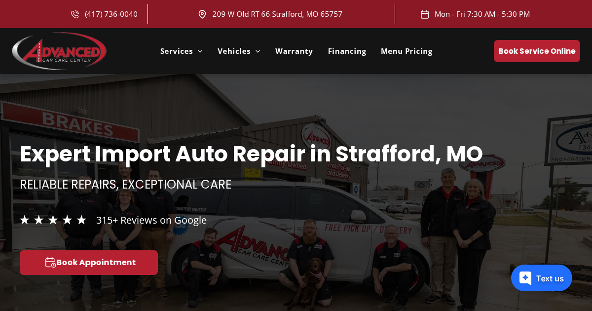 Hyundai Auto Repair - Strafford, MO | Advanced Car Care Center LLC