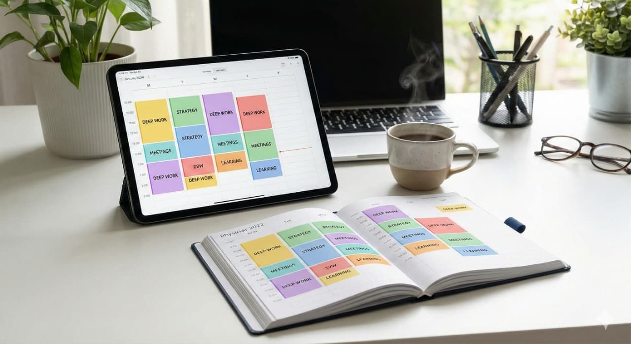 Rotina de Gestor na Advocacia: Blocos de Foco e Tarefas em Lote