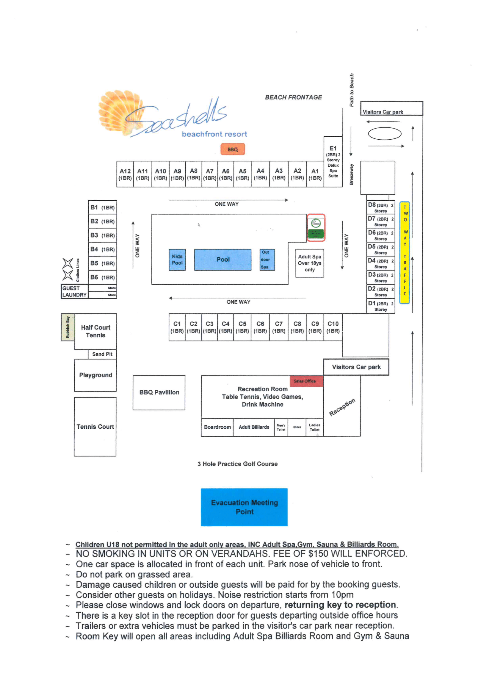 Resort Facilities | Diamond Beach | Seashells Resort