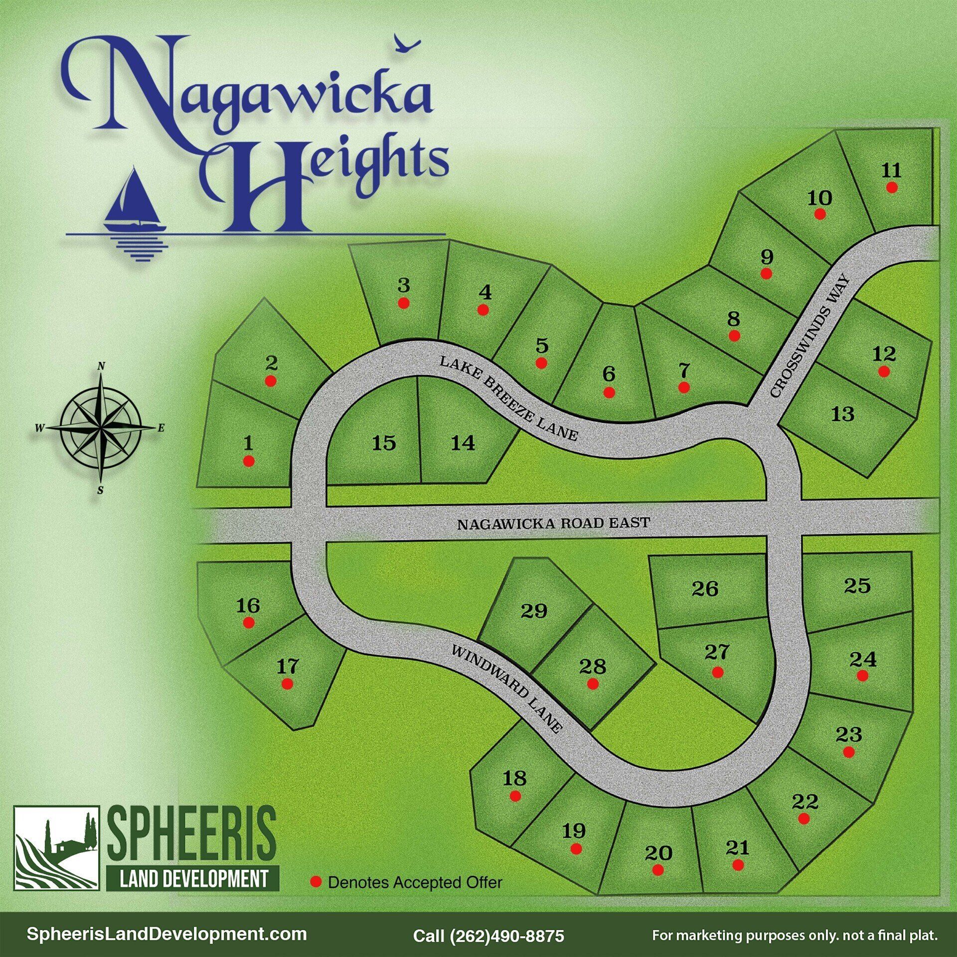 Nagawaick Heights Real Estate & Lots | Delafield WI | Spheeris Land