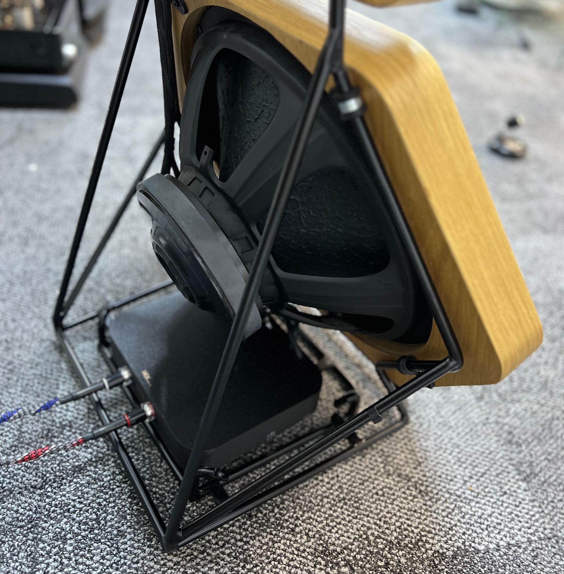 HEX3 compact 3 way open baffle speakers