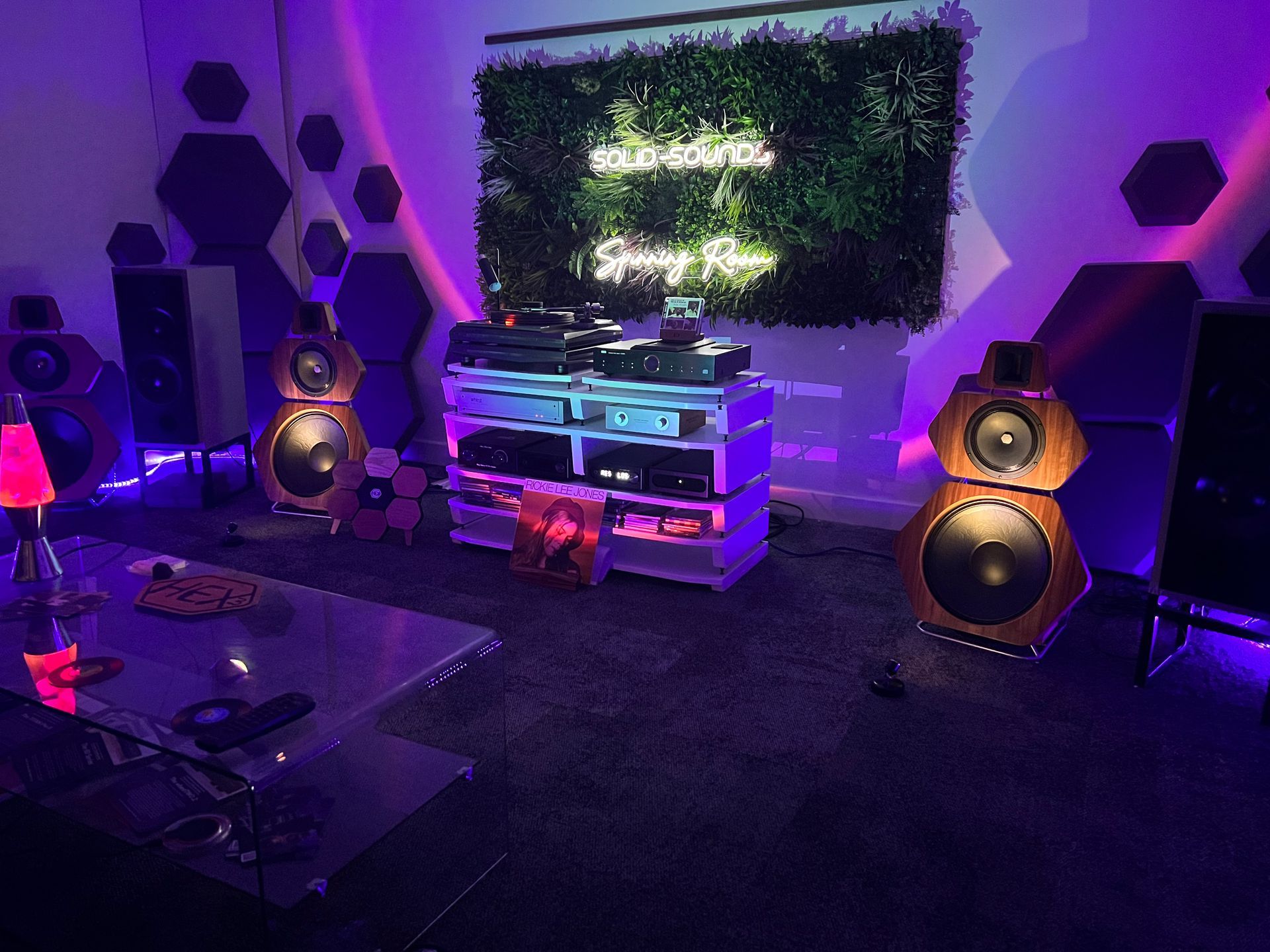 HEX3 compact 3 way open baffle speakers