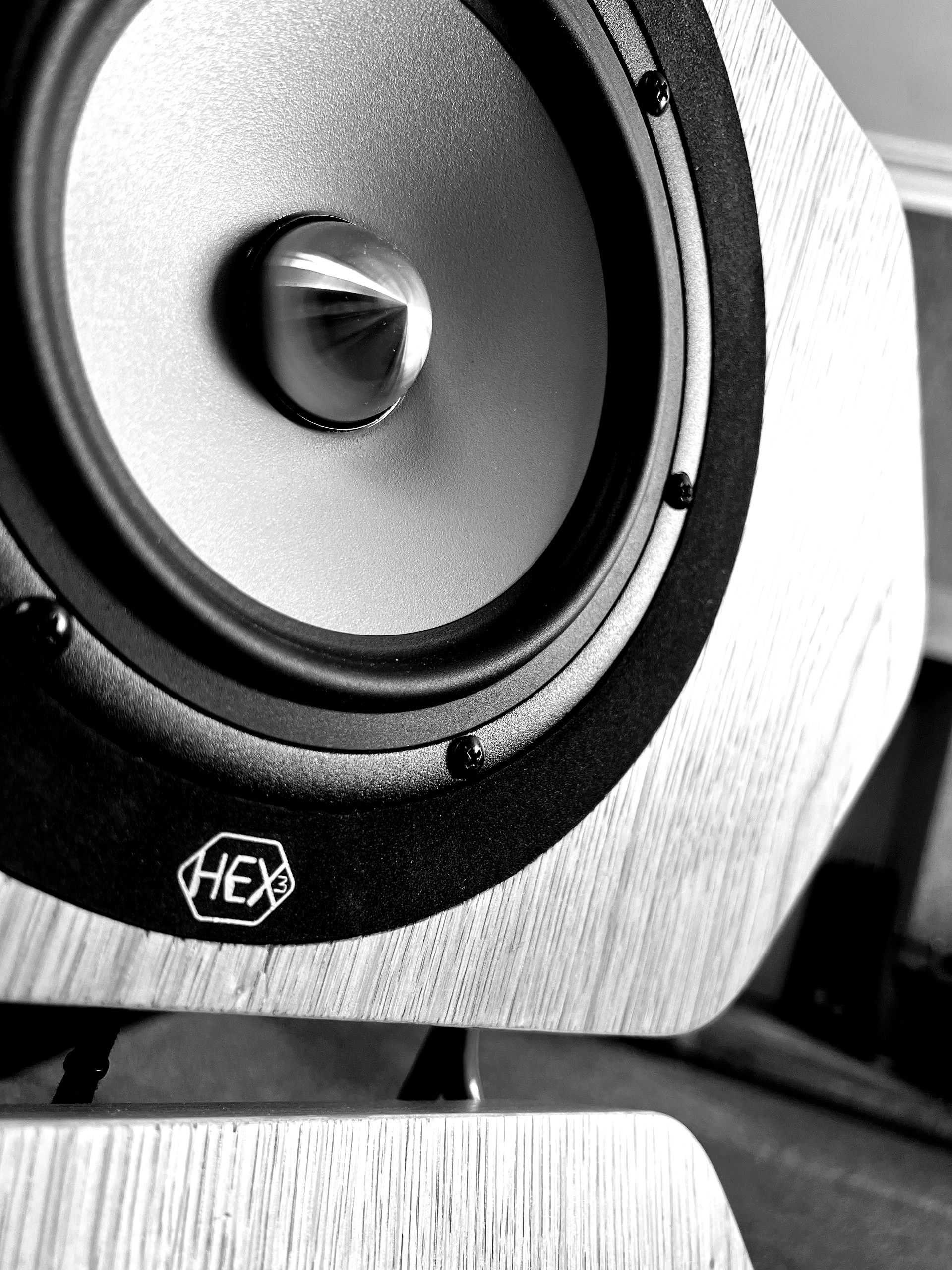 HEX3 compact 3 way open baffle speakers