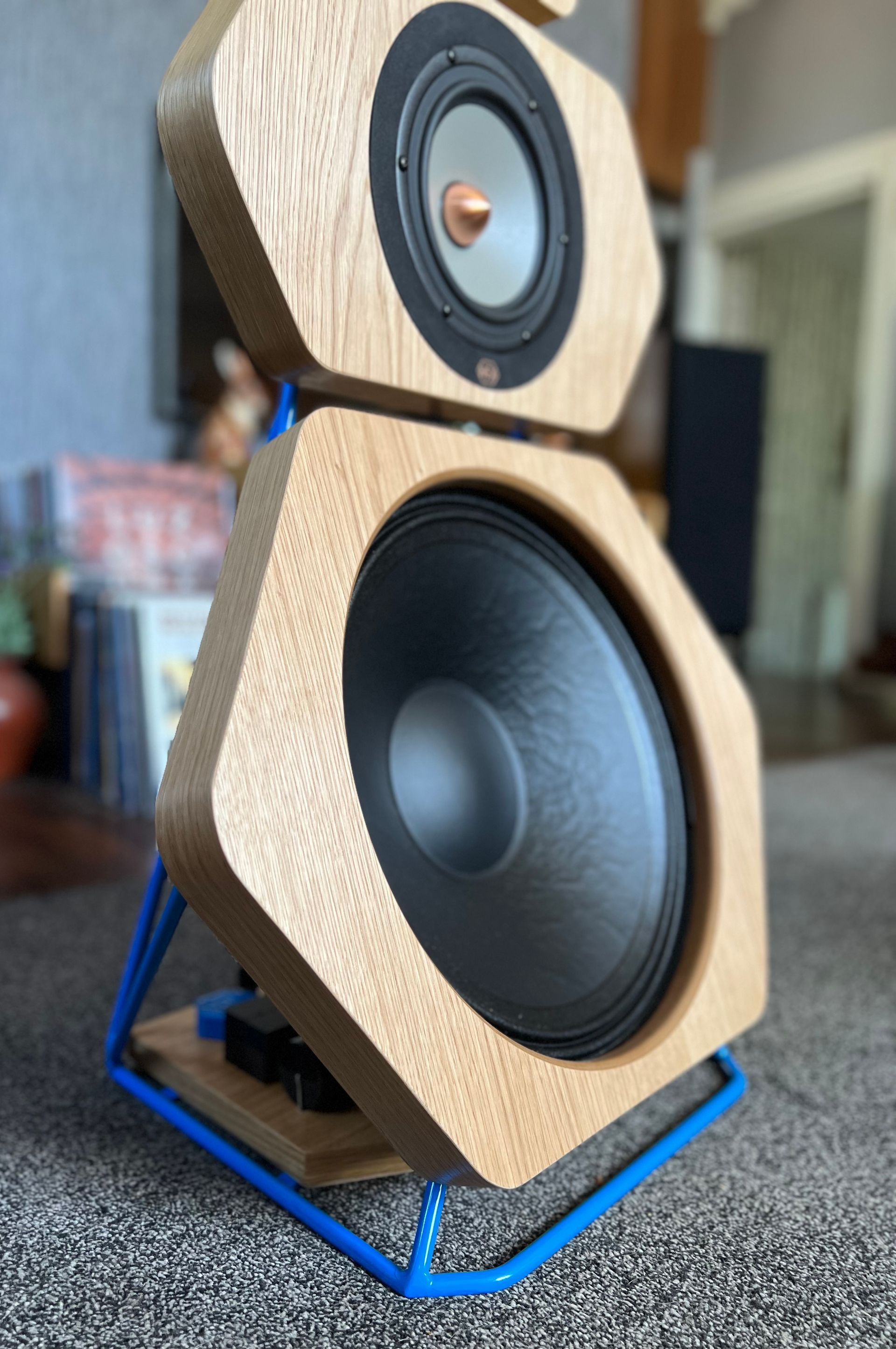 HEX3 compact 3 way open baffle speakers