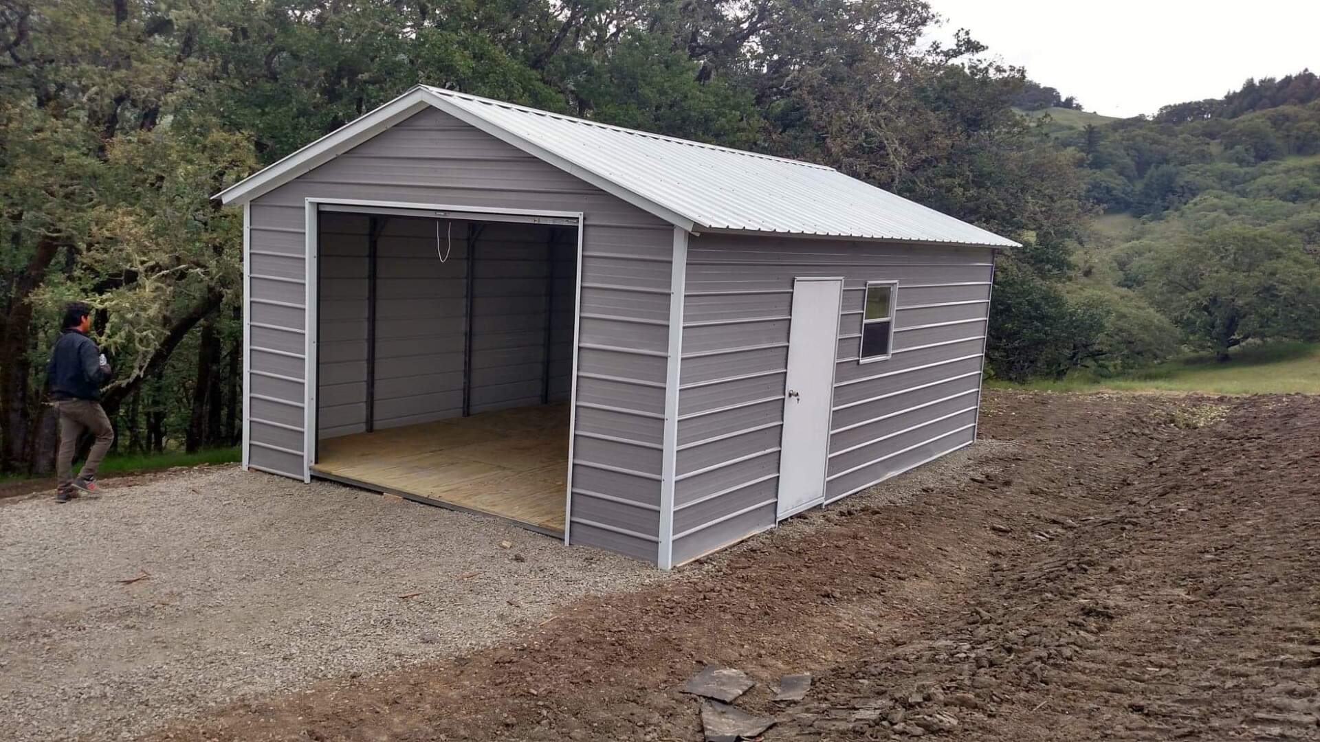 One-Car Garages - Compact and Secure Vehicle Storage | US Carports Steel