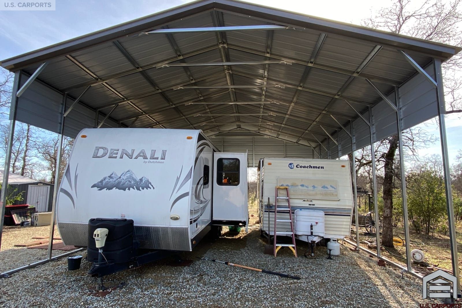Vertical Roof RV Covers - Durable Protection | US Carports Steel