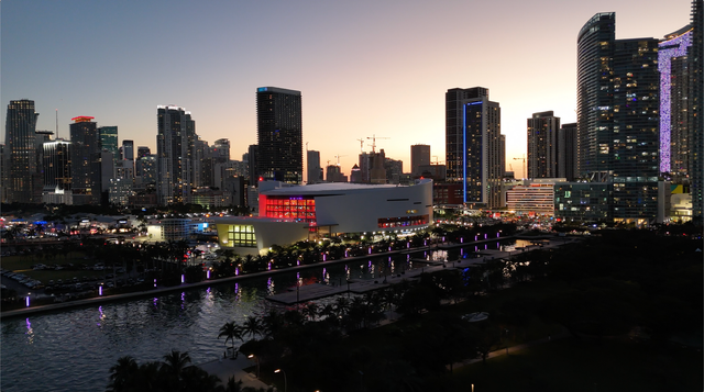 Miami Skyline At Night 2024