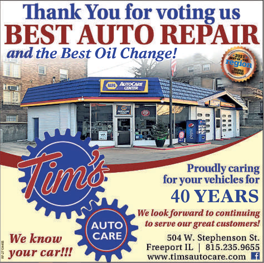 Tim's Auto Care | Tires & Automotive Repair | Freeport, IL