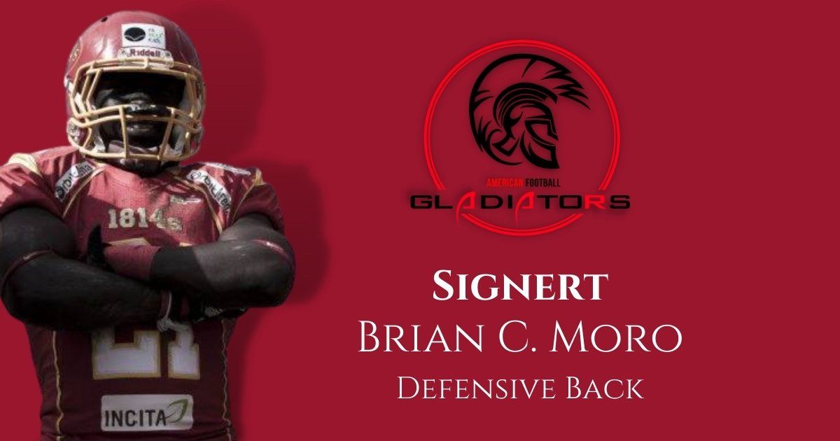 Brian Moro (28) gjør comeback og signerer for Gladiators