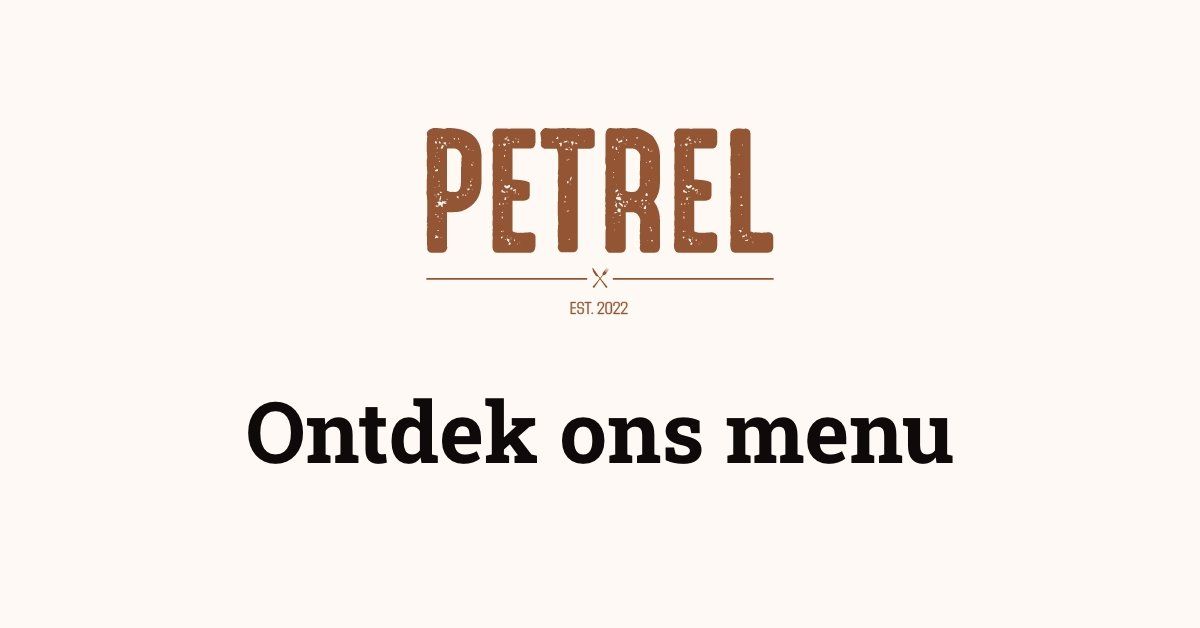 Menu | Petrel Restaurant Maaseik