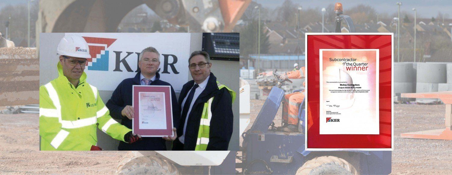 McCoys Receives “Sub-Contractor of the Quarter” Award from Kier