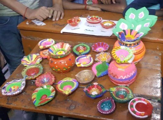 Diya making Competition