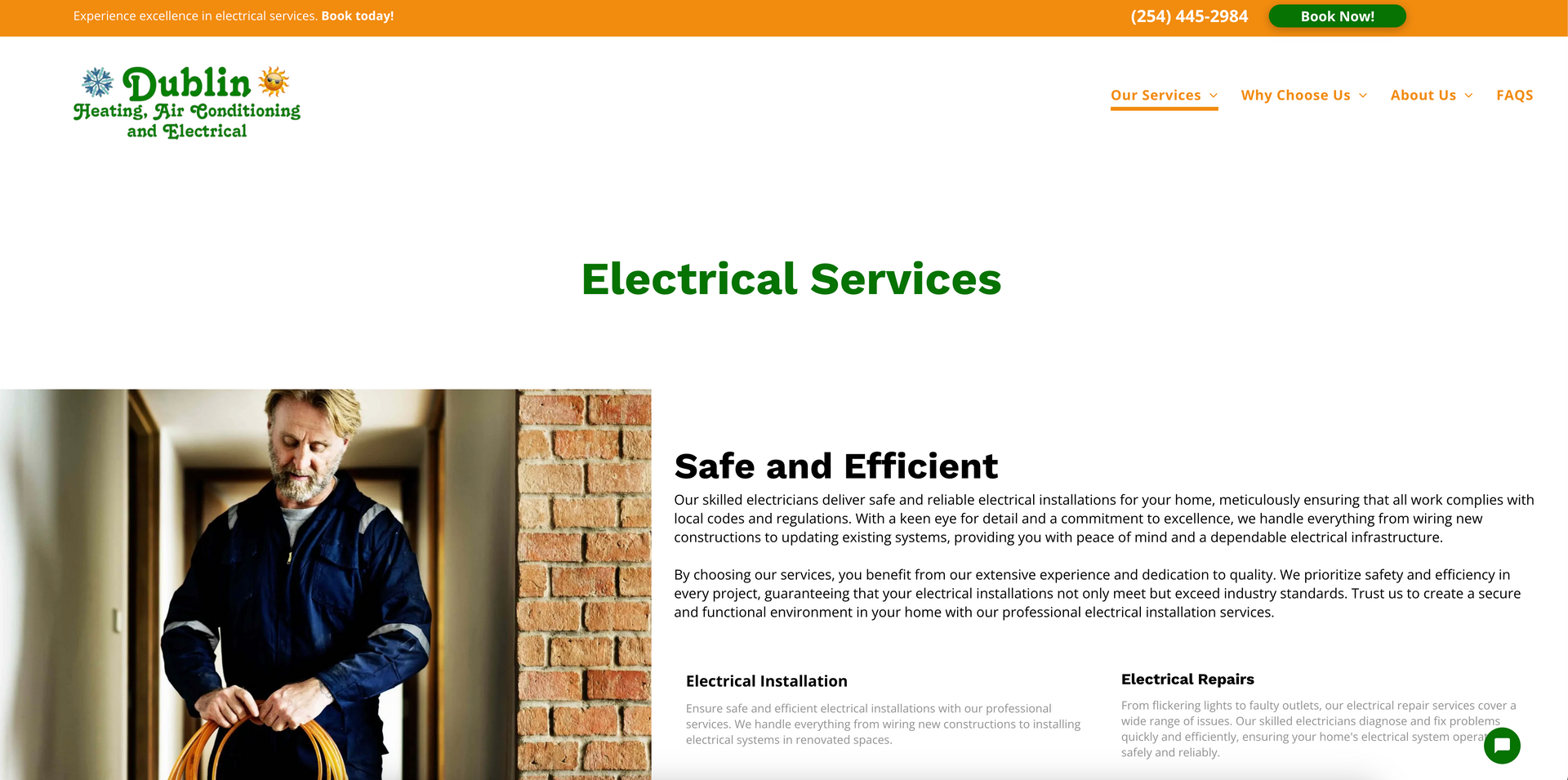 Electrical | Dublin Heating, Air Conditioning And Electrical