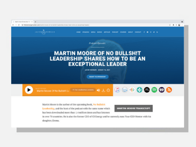 Martin Moore No Bullsh!t Leadership